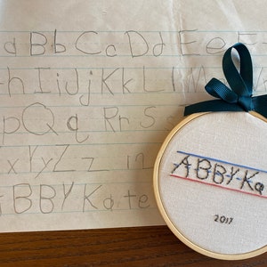 Personalized Handwriting Ornament – Custom Child’s Keepsake ...