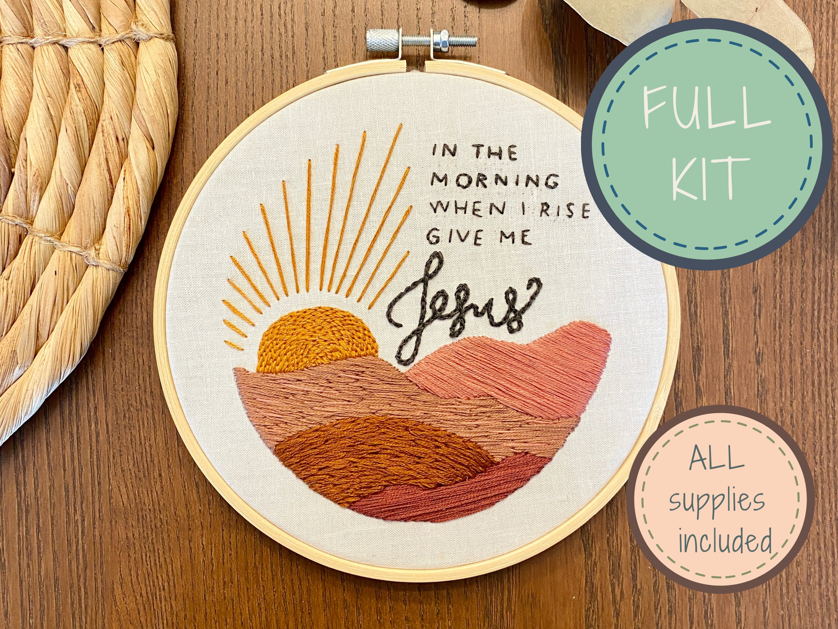 Jesus Mountain Embroidery