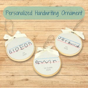 Personalized Handwriting Ornament – Custom Child’s Keepsake ...