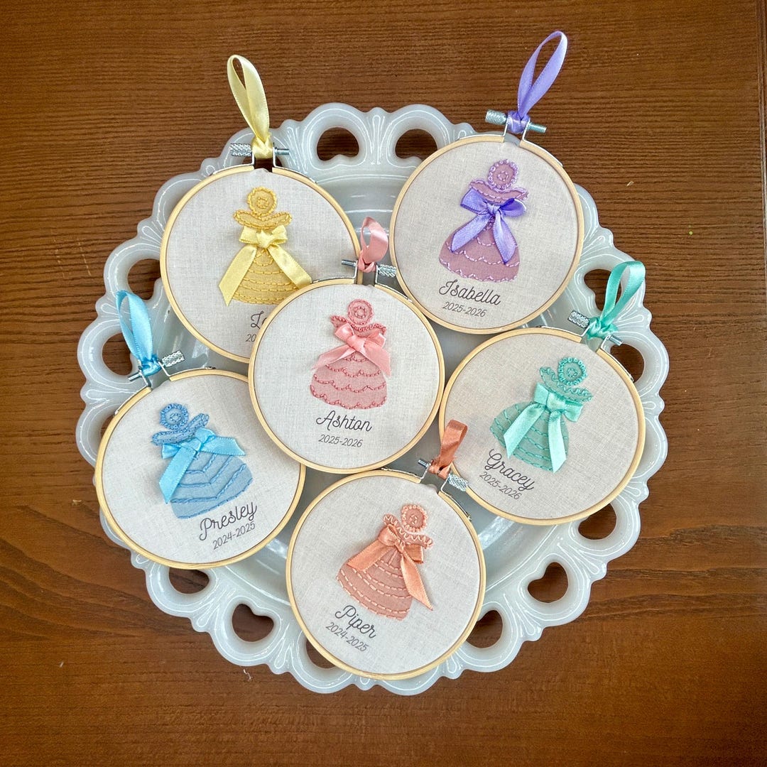 Azalea Trail Maid Personalized Embroidered Ornament, Mobile Maid ...