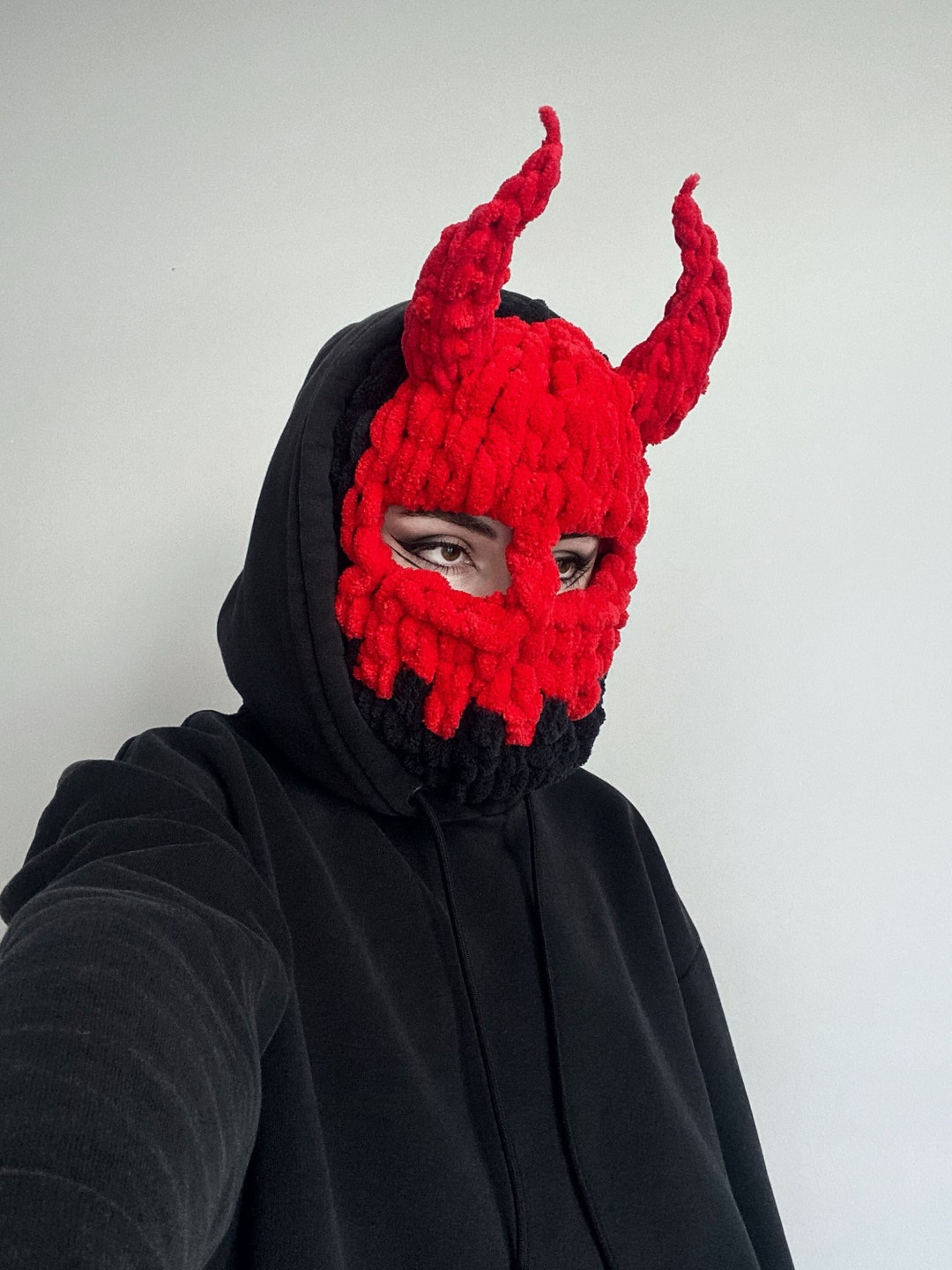 Balaclava Dead Bunny Devil Scull Horns Balaclava With - Etsy Australia