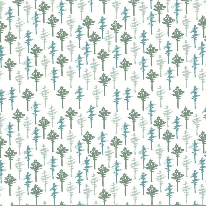 Dollhouse Wallpaper Printable, Green, Trees, Leaf, Botanical, Miniature ...