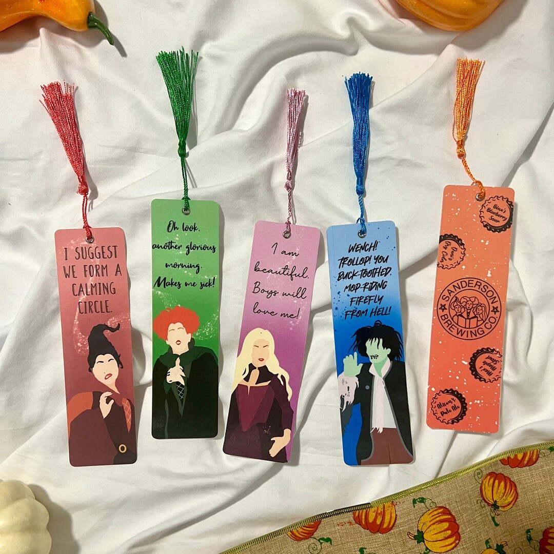 Witchy Bookmark Mary Winnifred Sarah Billy Sanderson Witches - Etsy
