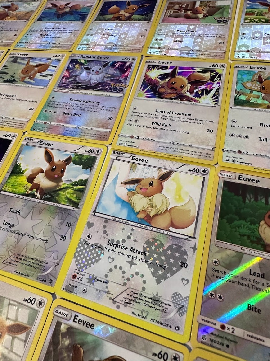 Eevee and Evolutions Pokemon Pack 10 Cards With Holo Foil Promo and ...