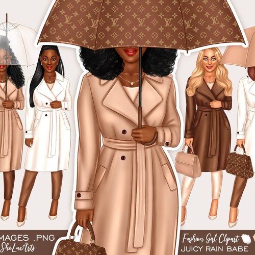 African American Women Clipart Black Girl Magic Fashion - Etsy