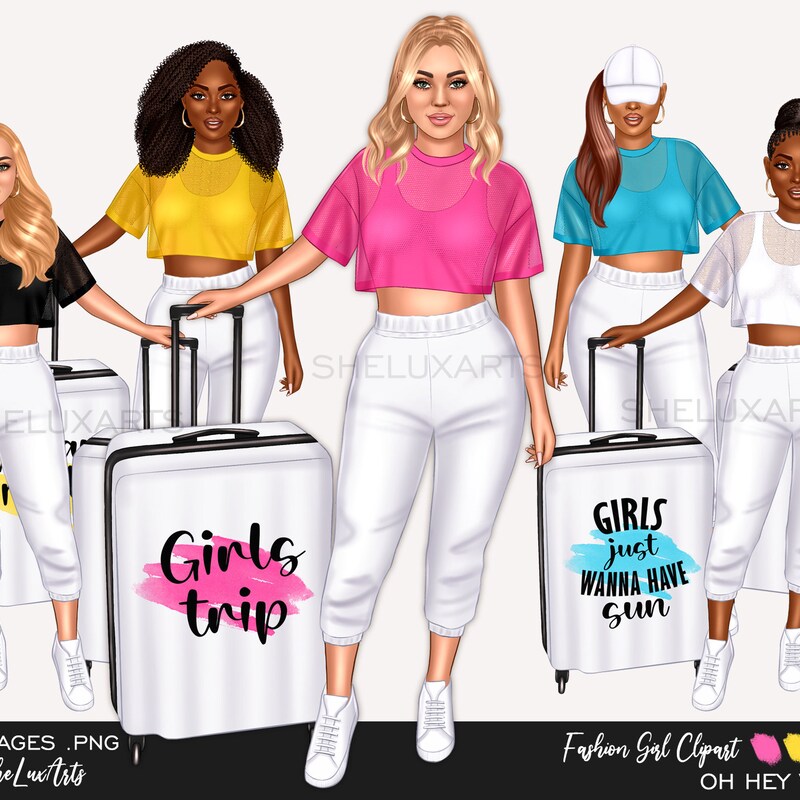Girls Trip Clip Art - Etsy
