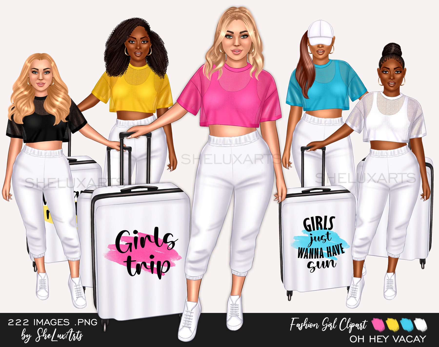 Girl Tripping Clipart