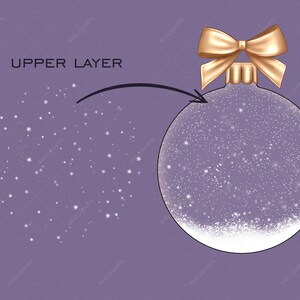 Christmas Ornaments Ball Clipart, Digital Empty Christmas Ball With ...