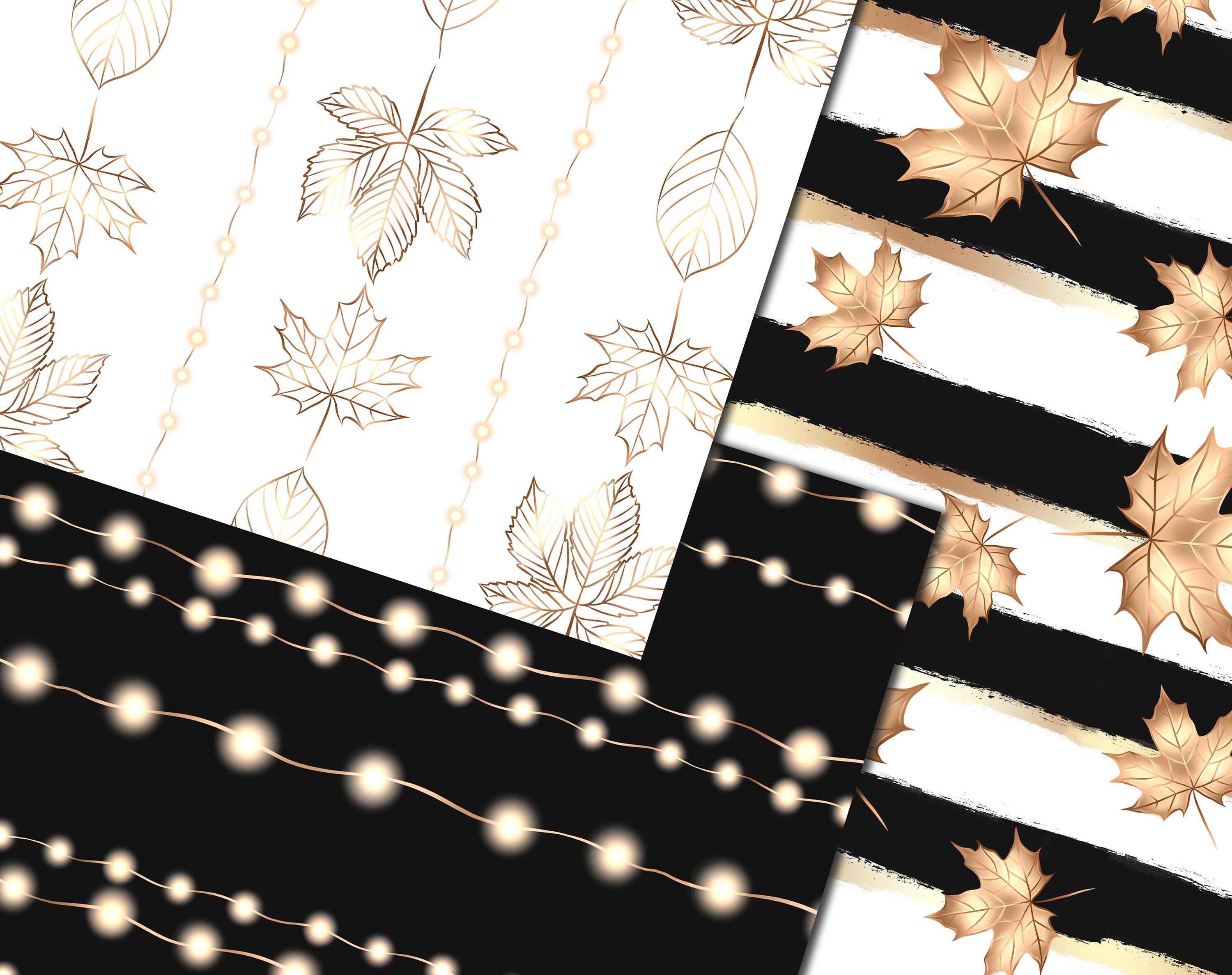 Fall Digital Paper Seamless Pattern Autumn Digital Paper - Etsy