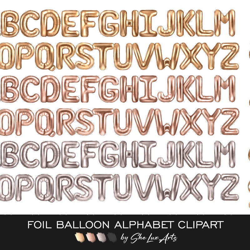 Birthday Balloon Letters - Etsy