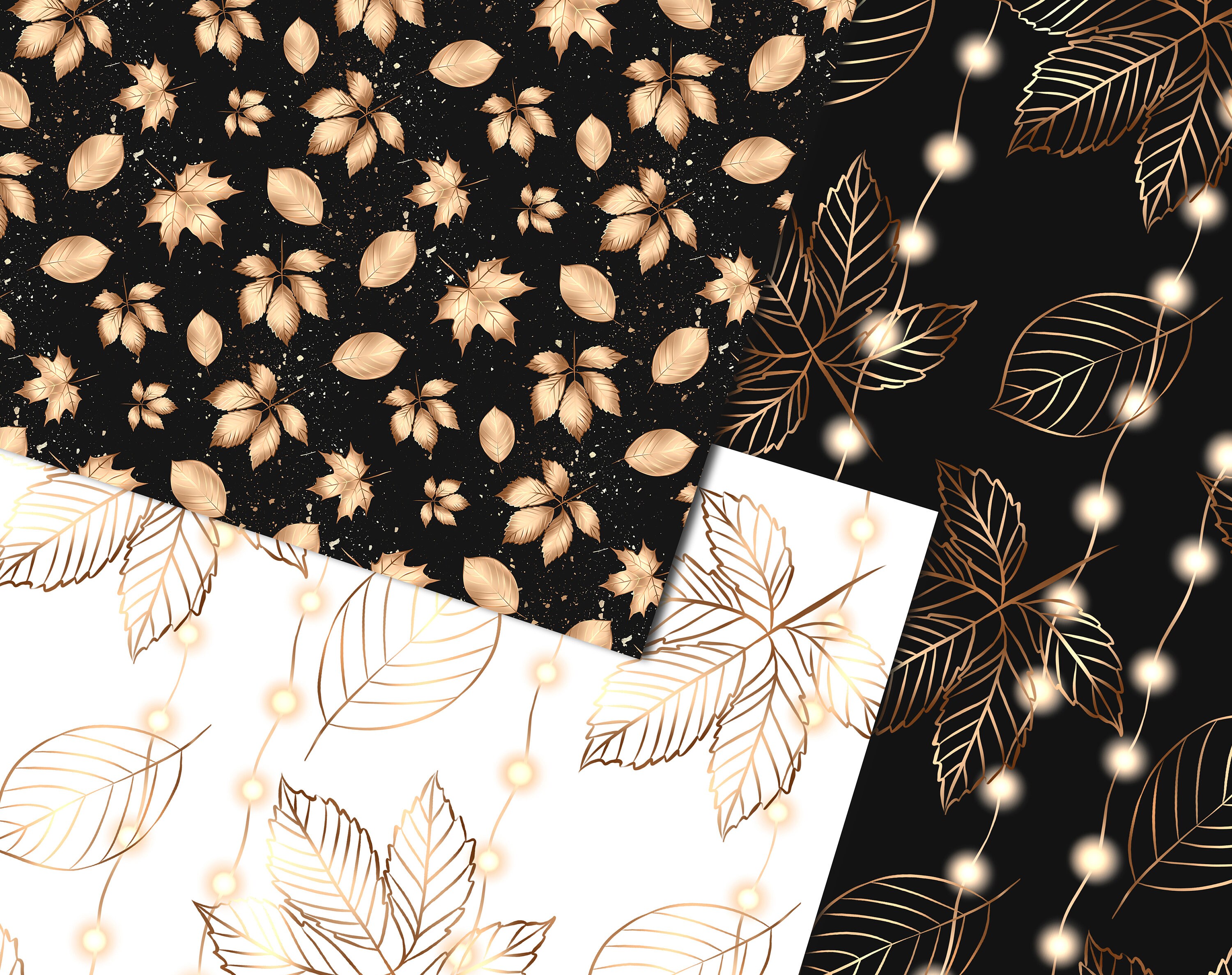 Fall Digital Paper Seamless Pattern Autumn Digital Paper - Etsy