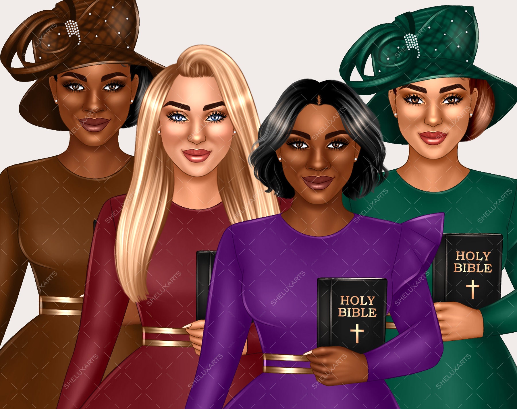 Church Clipart Black Woman Clipart Church Lady Clipart - Etsy Canada