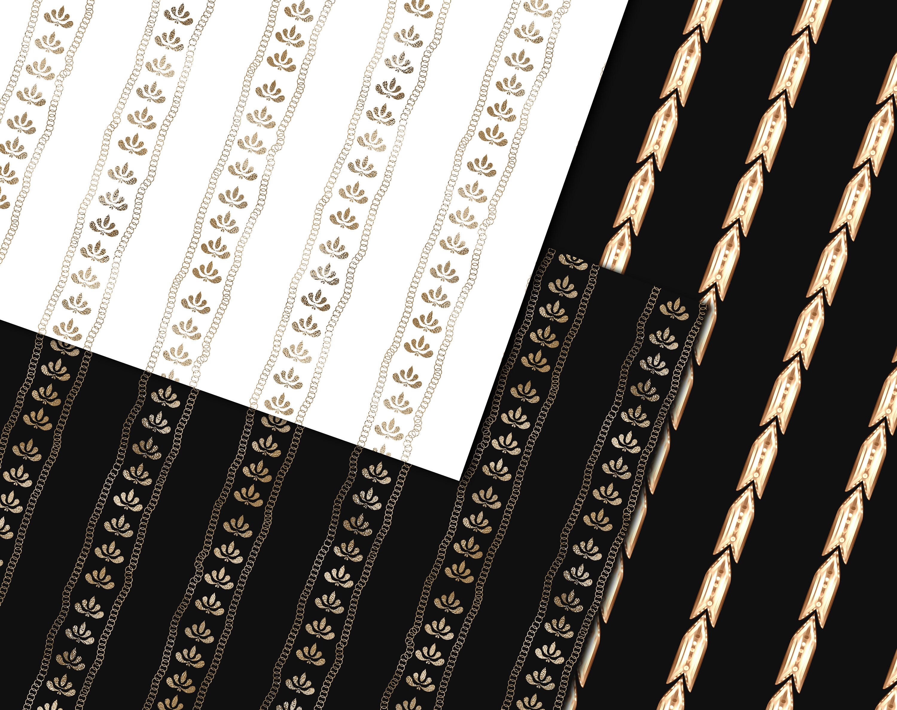 Glam Gold Digital Paper Seamless Pattern Fashion Digital - Etsy