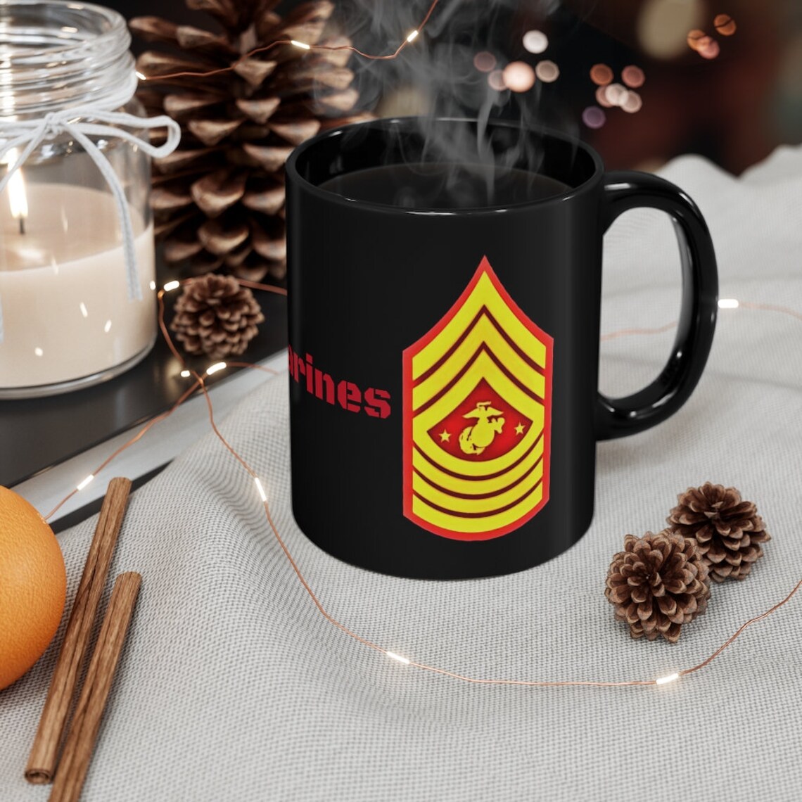 US Marine Corps Sergeant Major of the Marine Corps Black Mug | Etsy