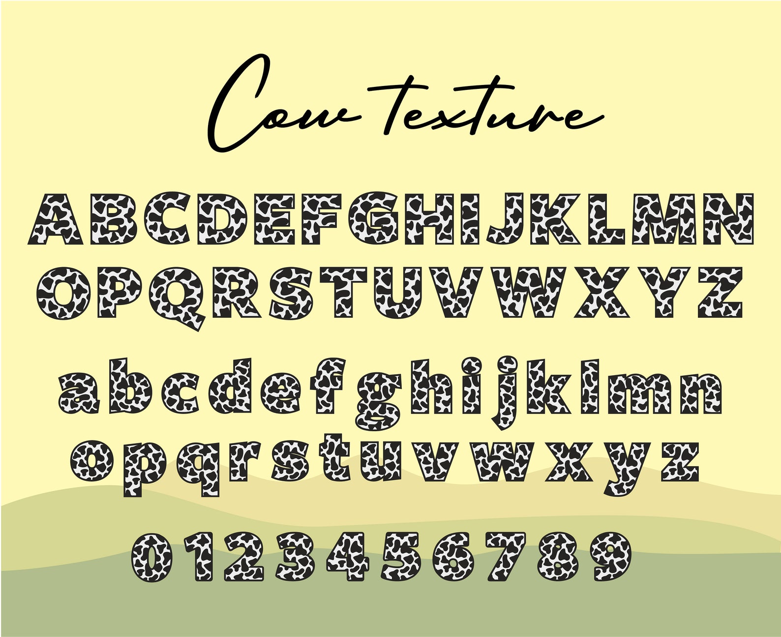 Animal Fonts Bundle SVG PNG Files Leopard Font Cow Font Tiger - Etsy