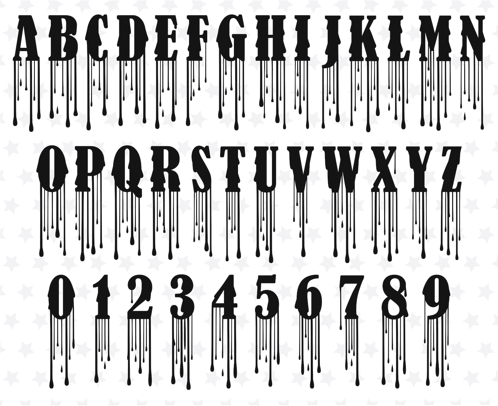 Bundle Drip Fonts Slime Font Blood Dripping Font Dripping - Etsy