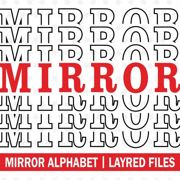 Mirror Letters - Etsy
