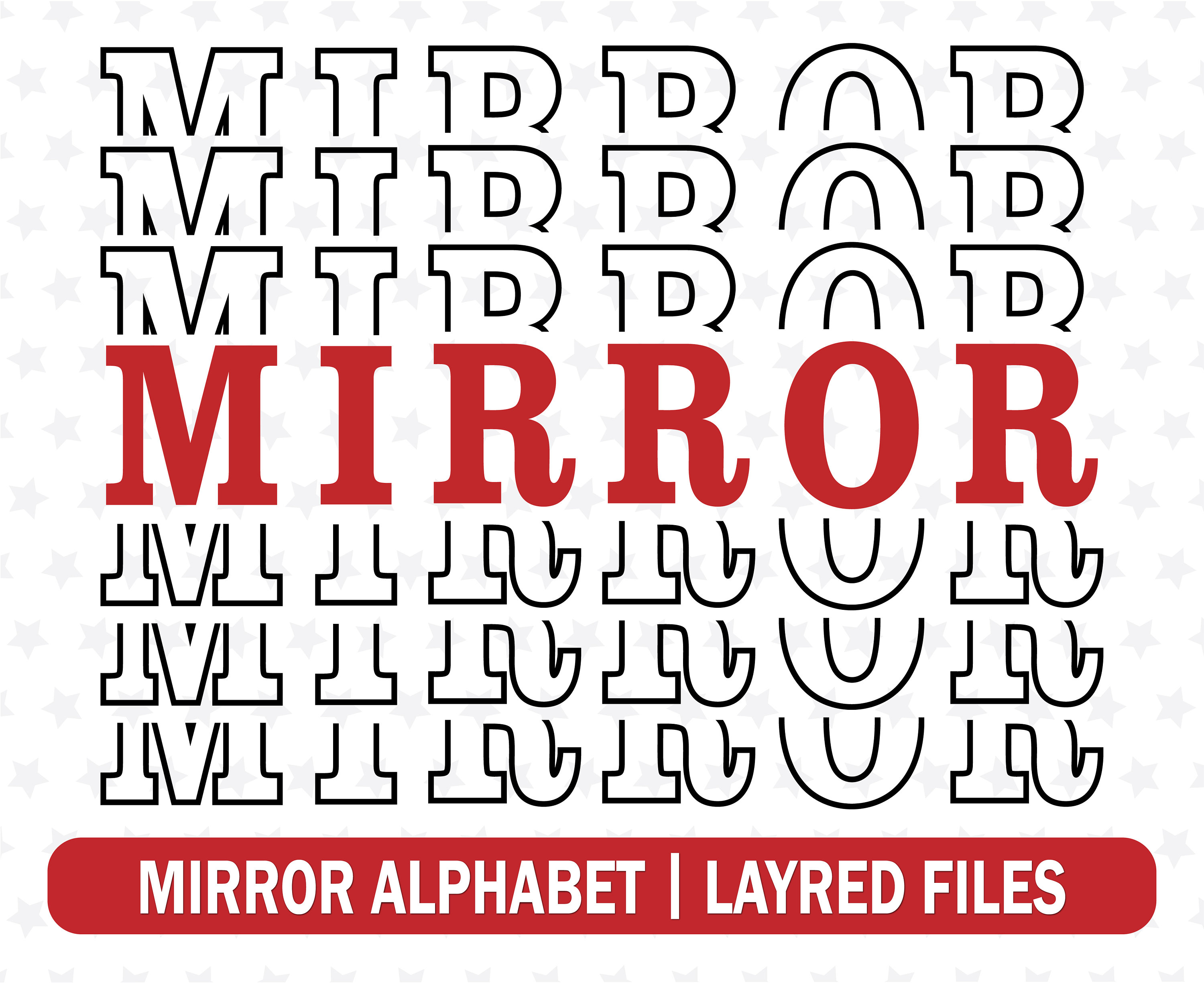 Mirror Font Mirror Letters Echo Font Sport Font Baseball Font Varsity ...