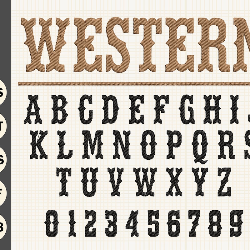 Western Small Embroidery - Etsy