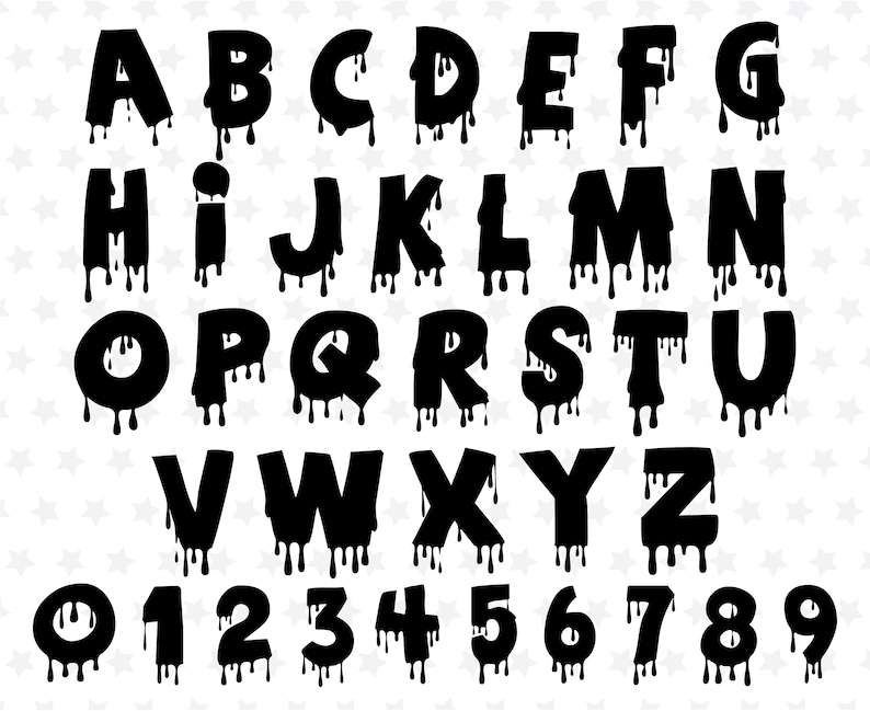 Drip Font Slime Font Blood Dripping Font Dripping Letter Font - Etsy ...