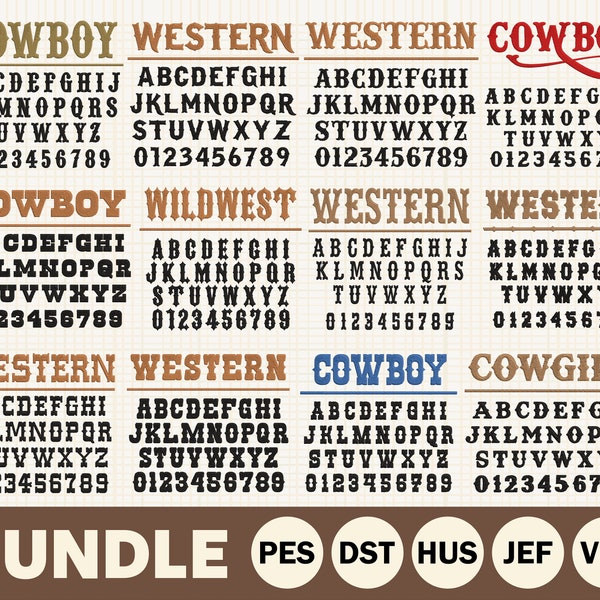 Western Letters - Etsy