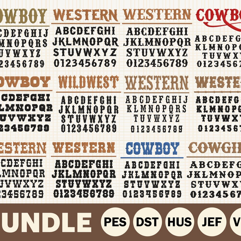 Western Letters - Etsy