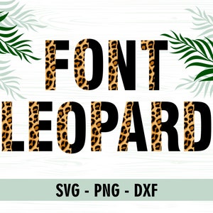 Leopard Font Animal Font Safari Font Leopard Print Font Leopard Spots ...