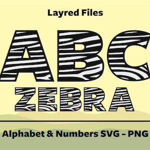 Zebra Font Animal Font Safari Font Zebra Print Font Zebra Stripes ...