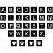 Scrabble Font Tiles Font Scrabble Letters With Border Scrabble Font SVG ...