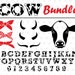 Cow Font TTF SVG PNG Font Animal Cow Alphabet Farmhouse Font Cow Skin ...