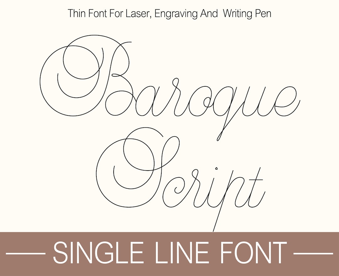 Single Line Font Laser Font Engraving Font Single Stroke Font Stick ...