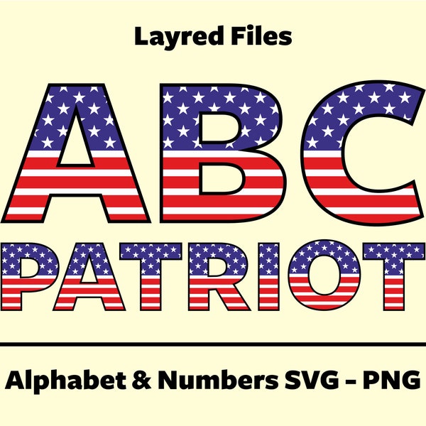 Patriotic Letters - Etsy