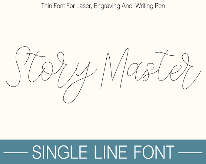 Single Line Font Cursive Engraving Font Single Stroke Font Stick Font ...