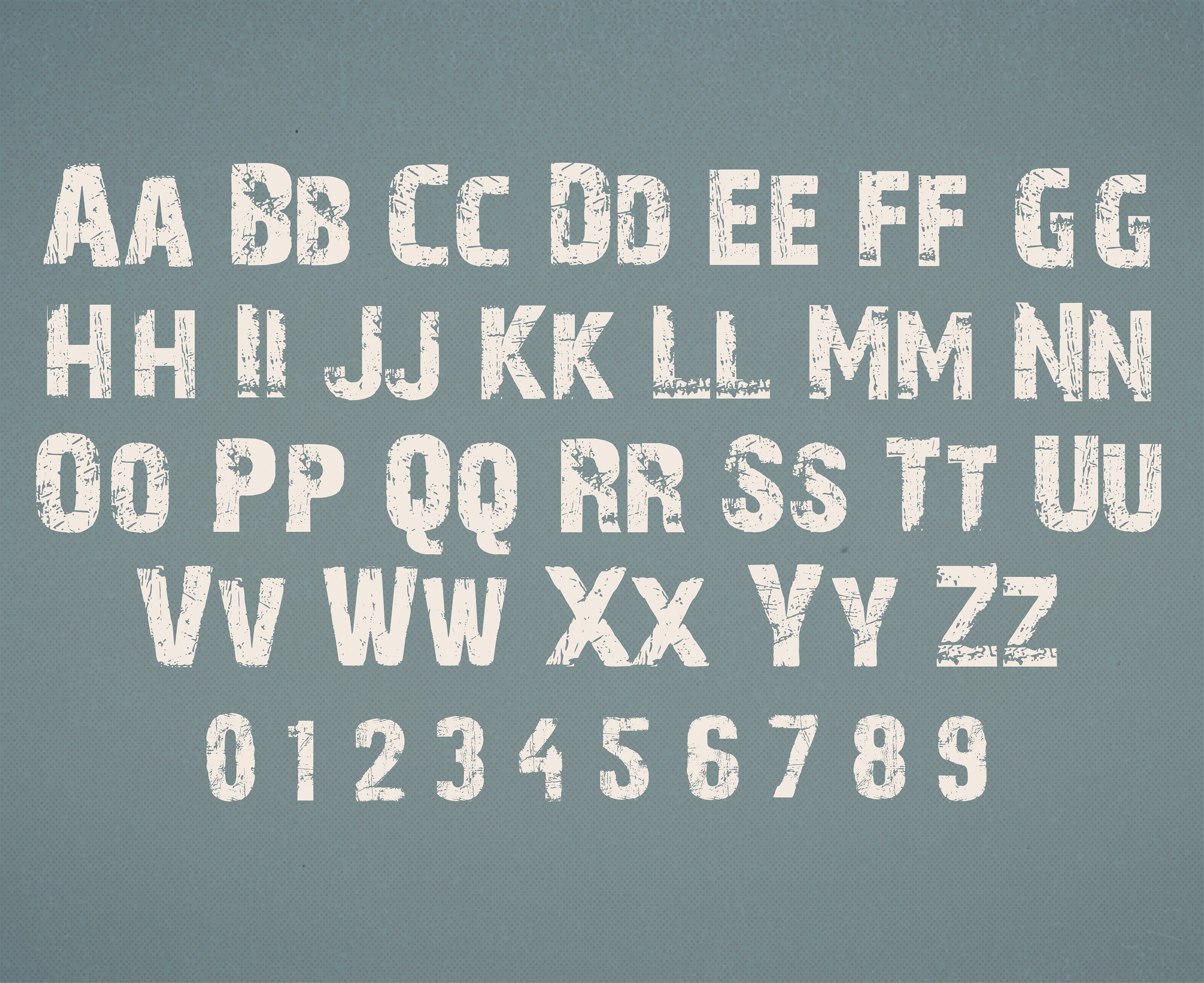 Distressed Font Grunge Font Distressed Monogram Font Grunge Lettering ...