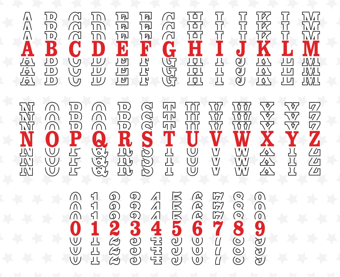 Mirror Font Mirror Letters Echo Font Sport Font Baseball Font | Etsy