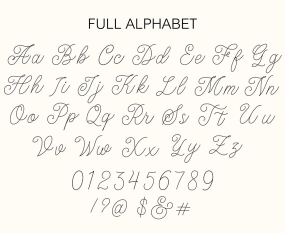 Writing Fonts With Lines