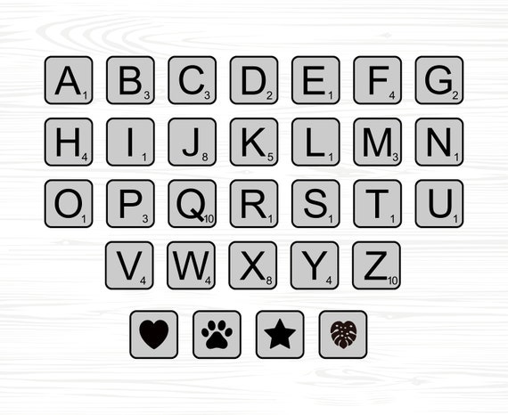 Scrabble Tiles Font Carnation Crafts Letter Tiles Die Set Carnation