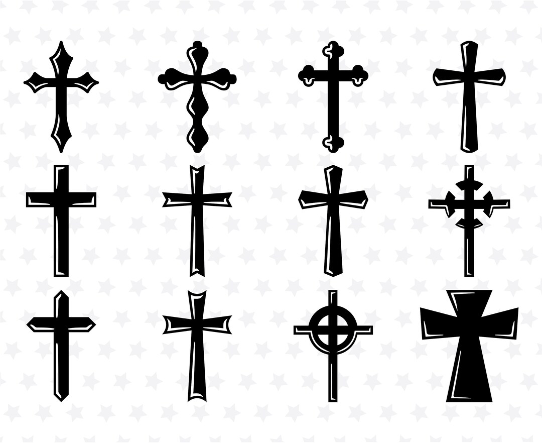 Cross Svg Bundle Cross Svg Laser Cross Svg Cricut Cross Svg Glowforge ...