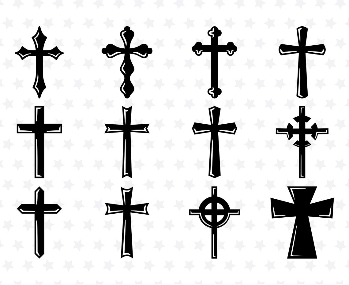 Cross Svg Bundle Cross Svg Laser Cross Svg Cricut Cross Svg Glowforge ...