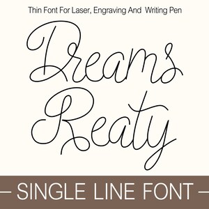 Single Line Font Font for Laser Engraving Font Single Stroke Font Stick ...