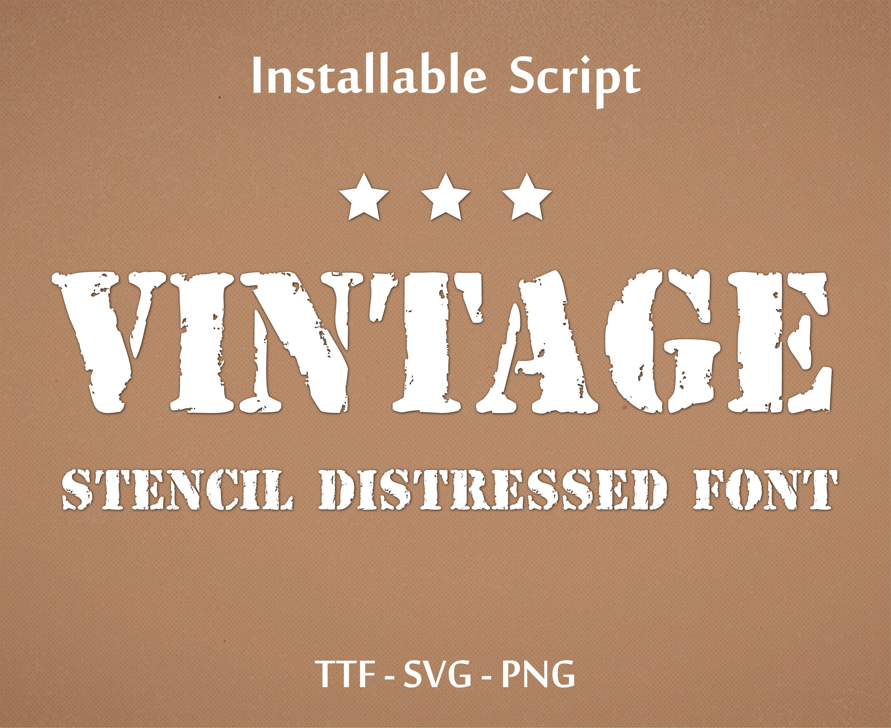 Distressed Army Font