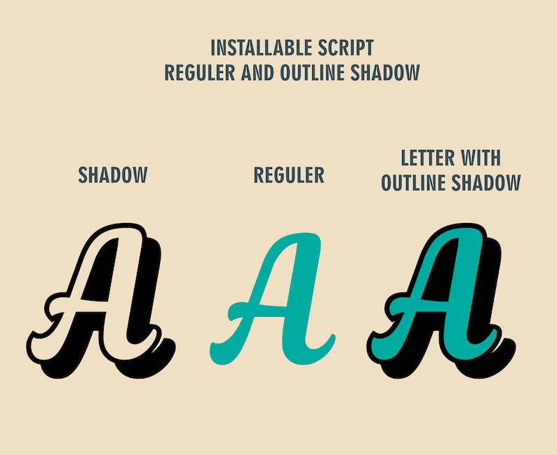 Shadow Font Ttf Svg Png Shadow Letters Font Shadow Cursive Font Shadow ...