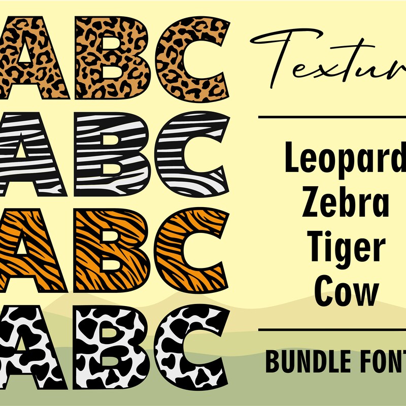 Safari Letters - Etsy