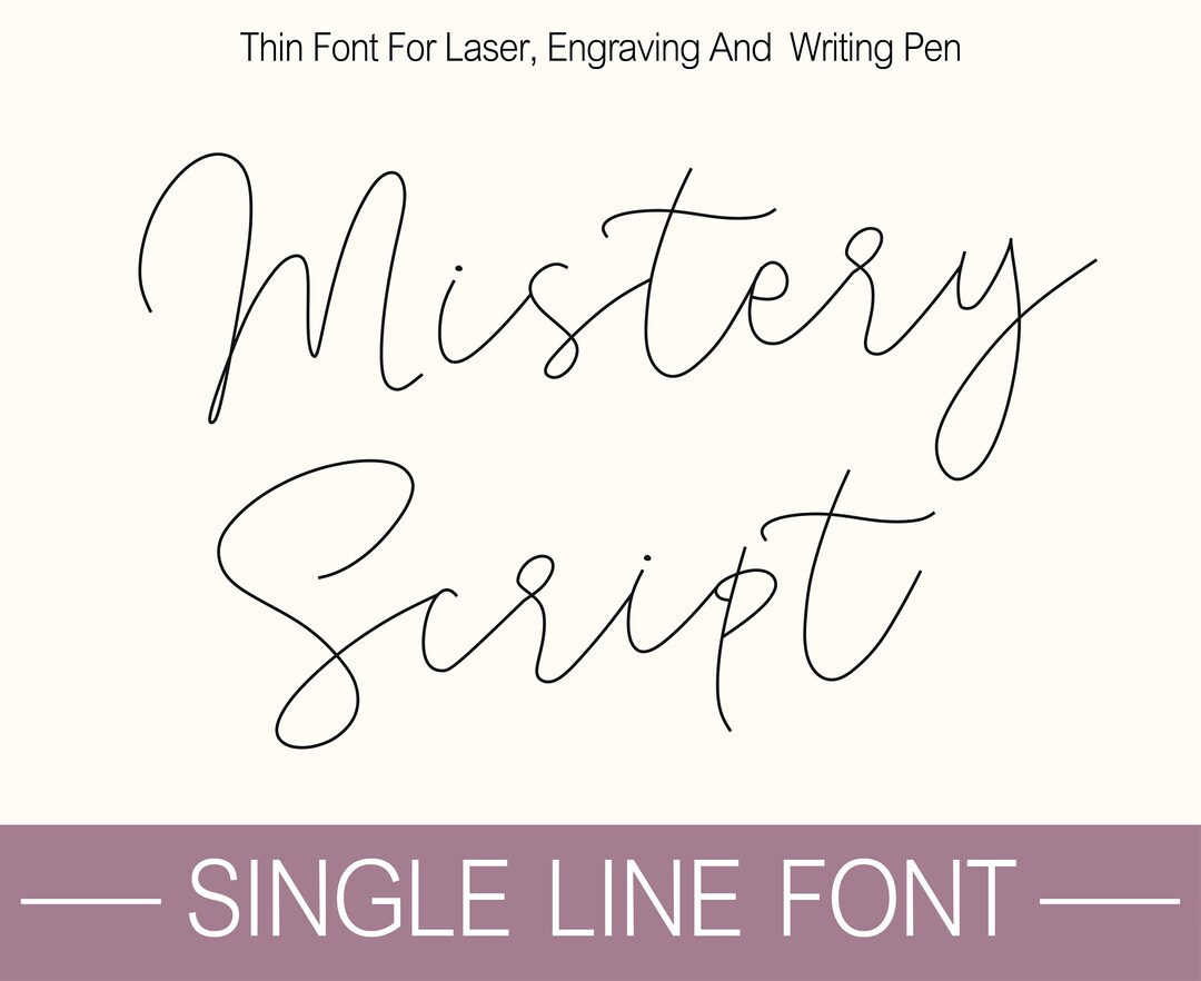 Single Line Font Font for Laser Engraving Font Single Stroke Font Stick ...