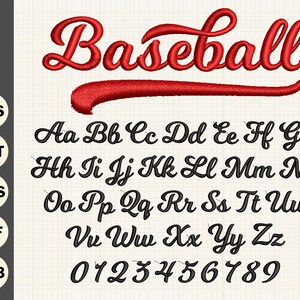 Baseball Embroidery - Etsy