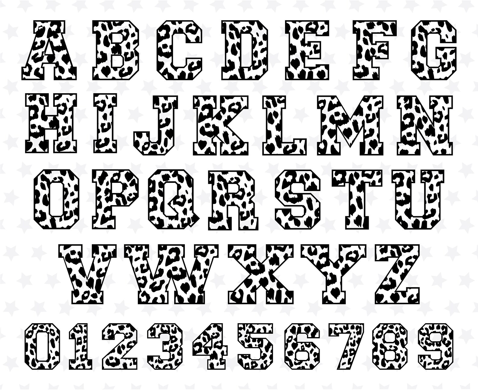 Leopard Font TTF SVG PNG Animal Font Safari Font Leopard Print | Etsy