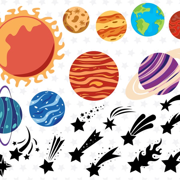 Solar System Svg - Etsy