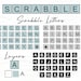 Scrabble Font Tiles Font Scrabble Letters With Border Scrabble Font SVG ...