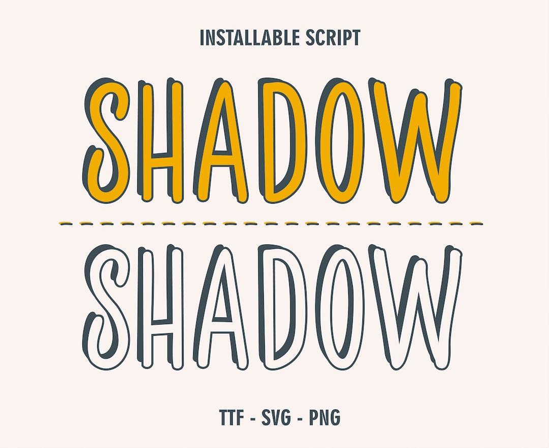Shadow Font Ttf Svg Png Shadow Letters Font Shadow Cursive Font Shadow ...