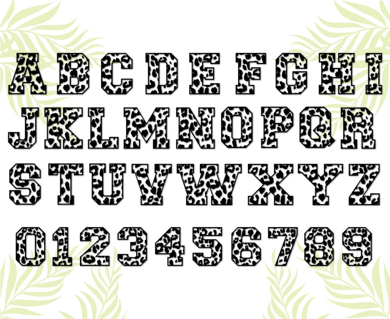 Leopard Font TTF SVG PNG Animal Font Safari Font Leopard Print - Etsy ...
